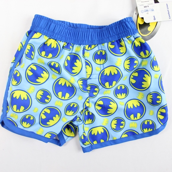 Batman | Swim | Baby Boy Batman Swim Trunks Shorts Blue Yellow | Poshmark